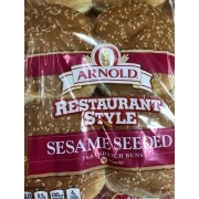 Buns & Rolls Arnold Sandwich Rolls,Restaurant Style W/Sesame Seeds 16 ...