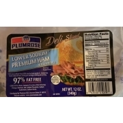 Plumrose Ham,Premium Sliced Lower Sodium: Calories, Nutrition Analysis ...