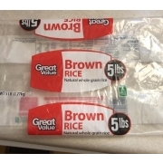 Great Value Brown Rice, Natural Whole Grain: Calories, Nutrition ...