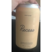 Recess Sparkling Water Infused With Hemp Extract And Adaptogens, Peach ...