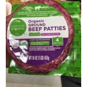 Simple Truth Organic Ground Beef Patties: Calories, Nutrition Analysis ...