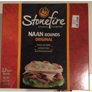 Stonefire Naan Rounds, Original: Calories, Nutrition Analysis & More ...