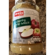 Weis Quality Apple Sauce, Chunky: Calories, Nutrition Analysis & More ...