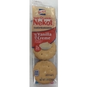 Lance Nekot Cookie Sandwiches, Rich Vanilla Creme: Calories, Nutrition ...