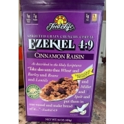 Food For Life Cereal, Ezekiel 4:9 Cinnamon Raisin: Calories, Nutrition ...