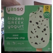 Yasso Mint Chocolate Chip Frozen Greek Yogurt Bars: Calories, Nutrition ...