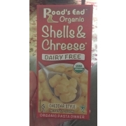 Road's End Organics Shells And Chreese, Cheddar Style: Calories ...