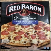 Red Baron Sausage & Pepperoni Pizza, Classic Crust: Calories, Nutrition ...
