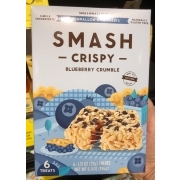 Smashmallows Smash Crispy, Blueberry Crumble, Bar: Calories, Nutrition ...