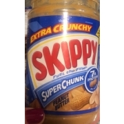 Skippy Peanut Butter, Super Chunk, Extra Crunchy: Calories, Nutrition ...