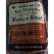 Trader Joe's Bread, Rustico, Soft Multigrain: Calories, Nutrition Analysis & More | Fooducate