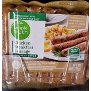 Simple Truth Chicken Breakfast Sausage, Country Style: Calories ...