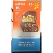 Detour Whey Protein Bars, Variety Pack: Calories, Nutrition Analysis ...