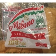 Milano 6 French Rolls: Calories, Nutrition Analysis & More | Fooducate