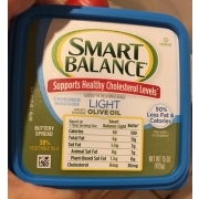 Smart Balance Buttery Spread, Light, Olive Oil: Calories, Nutrition ...