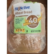 Fit & Active Wheat Bread: Calories, Nutrition Analysis & More | Fooducate