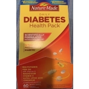 Nature Made Diabetes Health Pack, Dietary Supplement: Calories ...