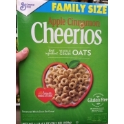 Cheerios Cereal, Cheerios, Apple Cinnamon: Calories, Nutrition Analysis ...