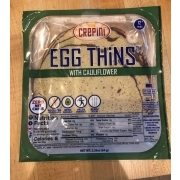 Crepini Egg Thins With Cauliflower: Calories, Nutrition Analysis & More ...