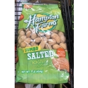 Hampton Farms Peanuts, Salted & Roasted Jumbo: Calories, Nutrition ...