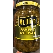 Mt.Olive Sweet Relish: Calories, Nutrition Analysis & More | Fooducate