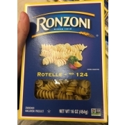 Ronzoni Rotelle, Enriched Macaroni Product: Calories, Nutrition ...