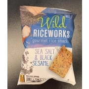 Riceworks Gourmet Rice Snacks, Sea Salt & Black Sesame: Calories ...