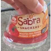 Sabra Snackers Roasted Red Pepper Hummus with Pretzels: Calories ...