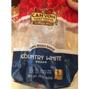 Canyon Bakehouse Bread, Country White, Gluten Free: Calories, Nutrition ...