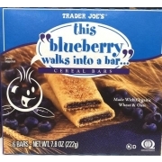 Trader Joe's Blueberry Cereal Bars: Calories, Nutrition Analysis & More | Fooducate