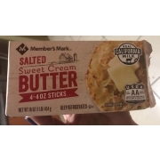 Member's Mark Salted Sweet Cream, Butter: Calories, Nutrition Analysis ...