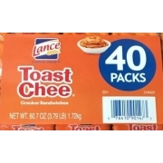 Lance Toast Chee Crackers, Peanut Butter: Calories, Nutrition Analysis ...