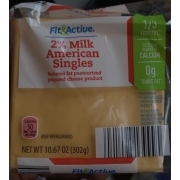 Fit & Active Cheese Product American Singles, 2%: Calories, Nutrition ...