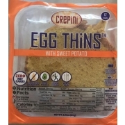 Crepini Egg Thins, With Sweet Potato: Calories, Nutrition Analysis ...