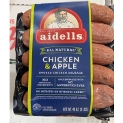 Chef Bruce Aidells Chicken & Apple Smoked Chicken Sausage: Calories ...