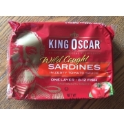 King Oscar Finest Norwegian Brisling Sardines in Tomato: Calories ...