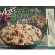 Amy's Bowls, 3 Cheese & Kale Bake: Calories, Nutrition Analysis & More ...