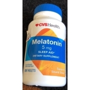 CVS Health Melatonin, Dietary Supplement: Calories, Nutrition Analysis ...