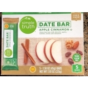 Simple Truth Date Bar, Apple Cinnamon: Calories, Nutrition Analysis ...