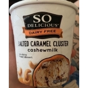 So Delicious Frozen Dessert, Salted Caramel Cluster Cashewmilk ...