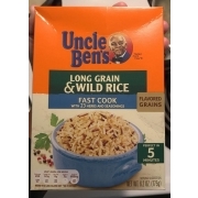 Uncle Ben's Long Grain & Wild Rice, Fast Cook: Calories, Nutrition ...