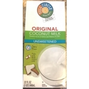 Full Circle Coconut Milk, Original, Unsweetened: Calories, Nutrition ...