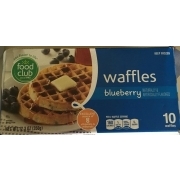Food Club Waffles,Blueberry: Calories, Nutrition Analysis & More ...