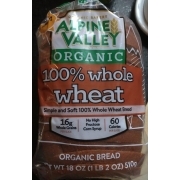 Alpine Valley Breads Honey Whole Wheat Bread: Calories, Nutrition ...
