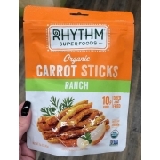 Rhythm Superfoods Carrot Sticks, Ranch, Organic: Calories, Nutrition ...