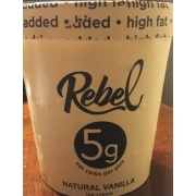 Rebel Ice Cream, Natural Vanilla: Calories, Nutrition Analysis & More ...
