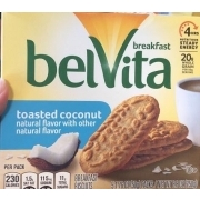 belVita Breakfast Biscuits, Toasted Coconut: Calories, Nutrition ...