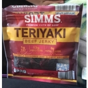 Simms Teriyaki Beef Jerky: Calories, Nutrition Analysis & More | Fooducate