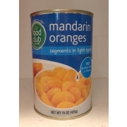 Food Club Mandarin Oranges: Calories, Nutrition Analysis & More | Fooducate