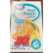 Great Value Fruit Punch Drink Mix: Calories, Nutrition Analysis & More ...